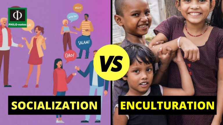 Socialization versus Enculturation - PHILO-notes